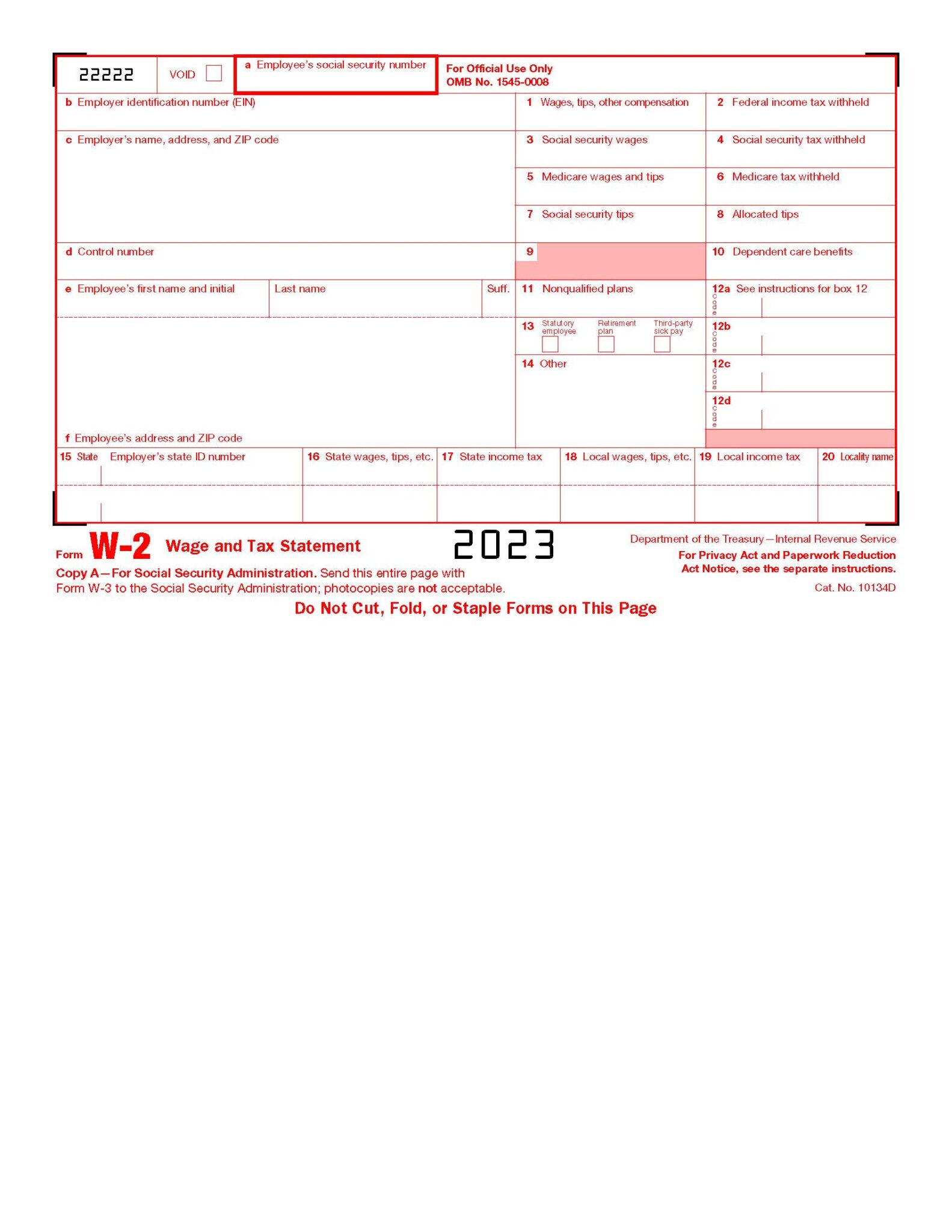 W2 Form 2023 Printable: A Complete Guide | Free Online Forms