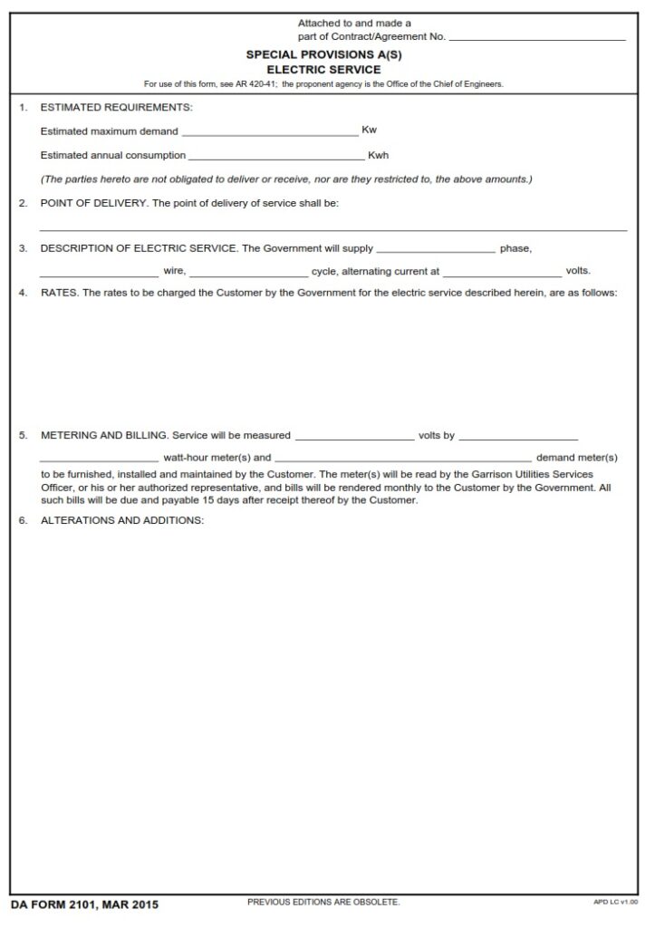 DA Form 2101 | Free Online Forms