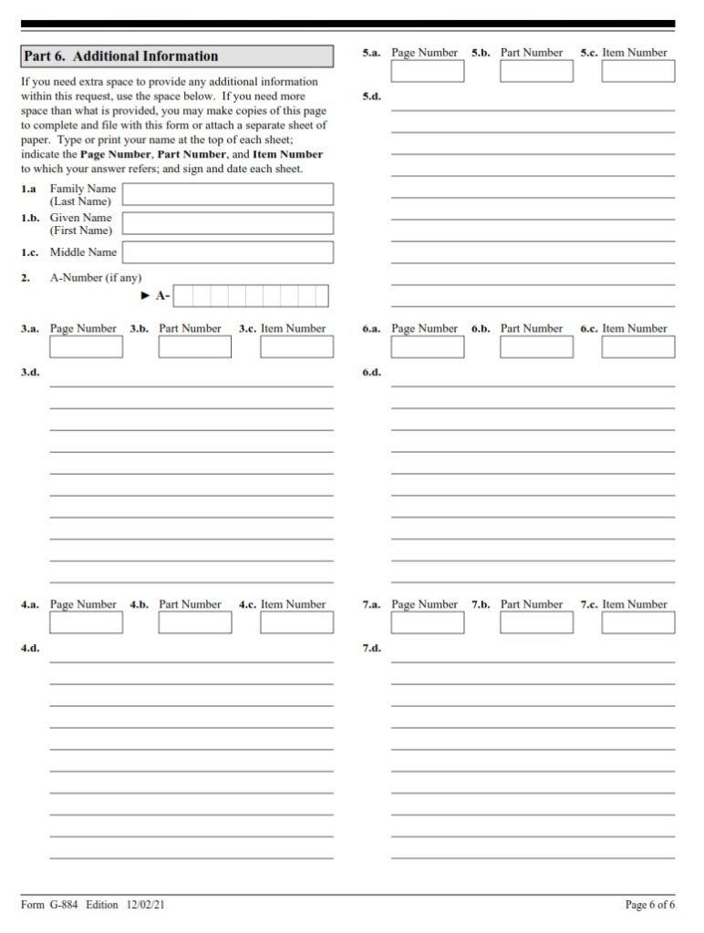 G-884 Form - Request For The Return Of Original Documents | Free Online ...