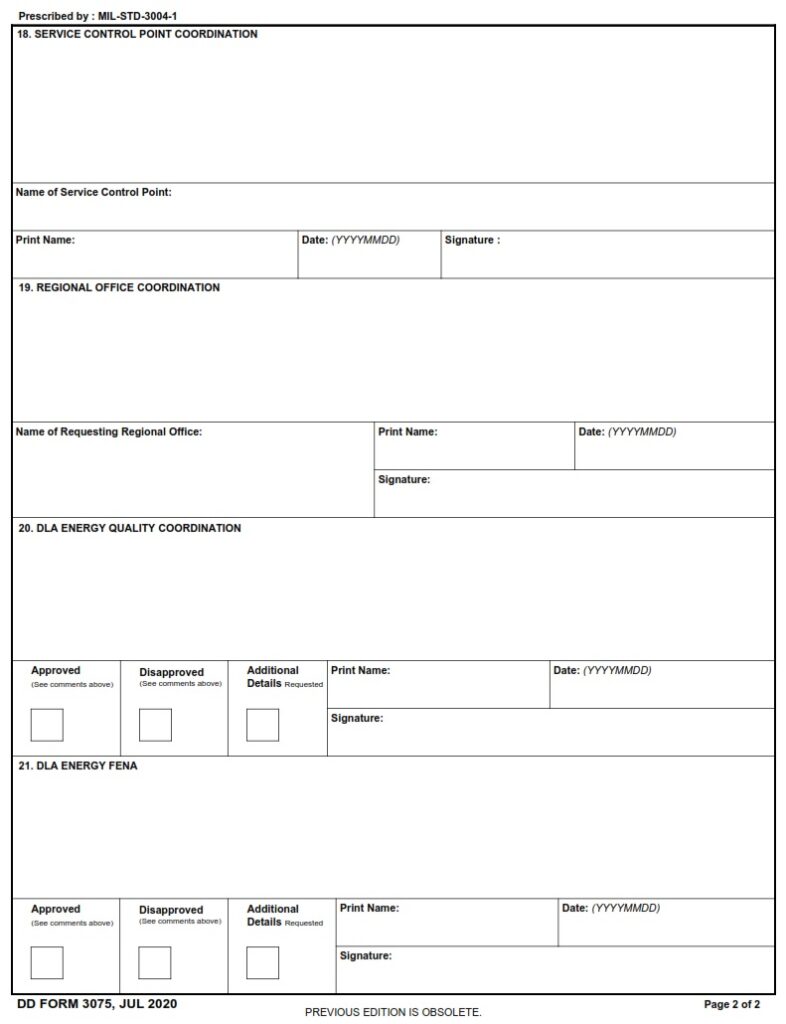 DD Form 3075 - DLA Energy Disposition Request | Free Online Forms