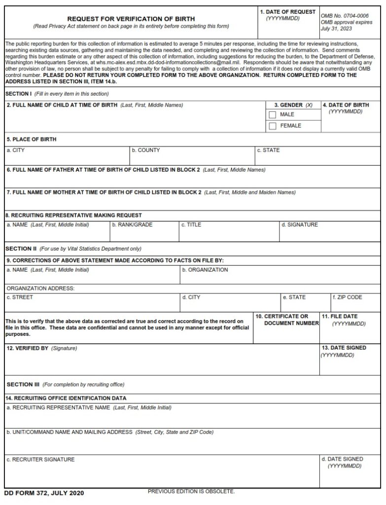 DD Form 369 - Police Record Check | Free Online Forms
