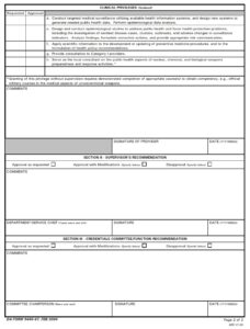 DA Form 5440-47 - Delineation Of Clinical Privileges - Preventive ...