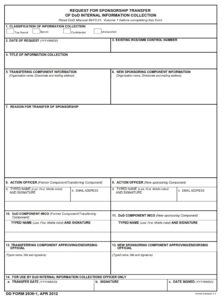 DD Form 2936-1 - Request For Sponsorship Transfer Of DoD Internal ...